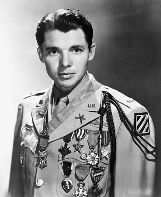 Famous US Soldier & Actor AUDIE MURPHY Classic Retro Picture Photo 5x7 ...