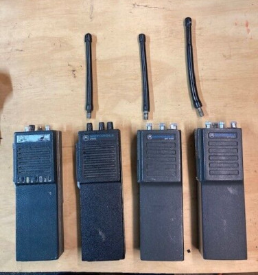 Vintage Motorola HT VHF two way radios, MT500, HT210, antenna (UNTESTED ...