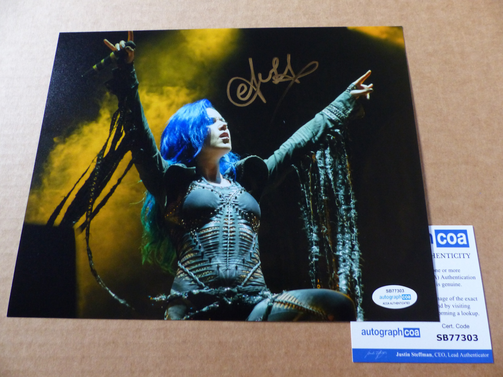 ARCH ENEMY Alissa White-Gluz signed Autograph 8x10 Photo Autographed ...