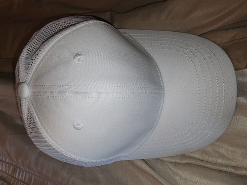 Baseball Cap/Hat / Adjustable strap / White / Sportman Hats / Back Mesh ...