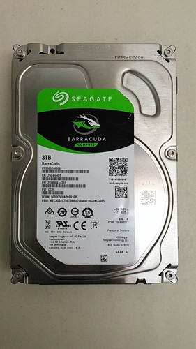 Lot of 2 Seagate ST3000DM008 BarraCuda 3 TB 3.5 in SATA III Desktop ...