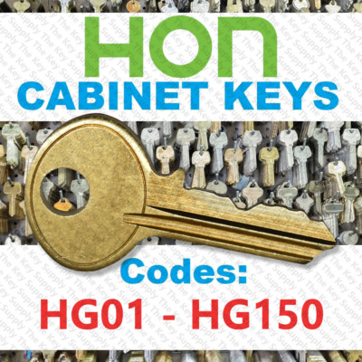 Hon Filing Cabinet Replacement Key Cut Key Code HG01 - HG150 | eBay
