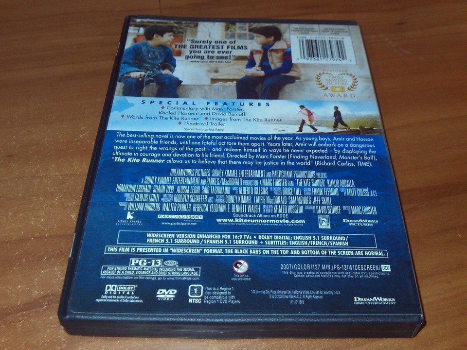 The Kite Runner (DVD Widescreen 2008) 97361179742| eBay