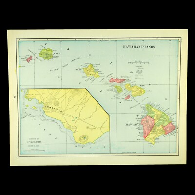 United States (Pre-1900) - Hawaii Map