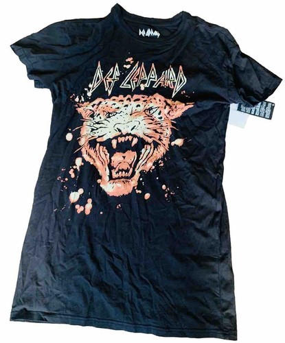 (New) Forever 21 Girls T-Shirt Dress Def Leppard Black Size 13/14 | eBay