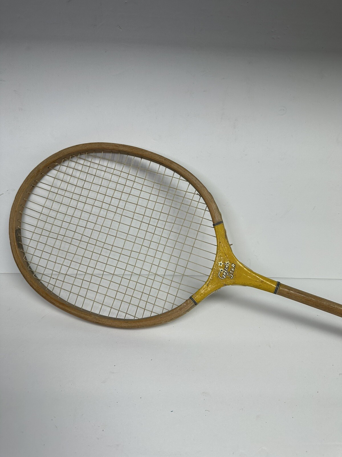 Vintage Green Star Badminton Racquet Amazing Piece Antique | eBay