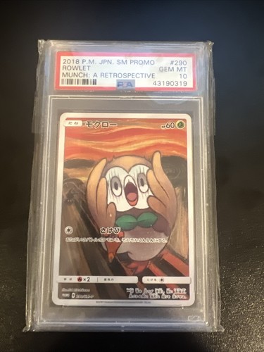 PSA 10 2018 Rowlet Scream Promo 290/sm-p Japanese Pokemon Munch: A ...