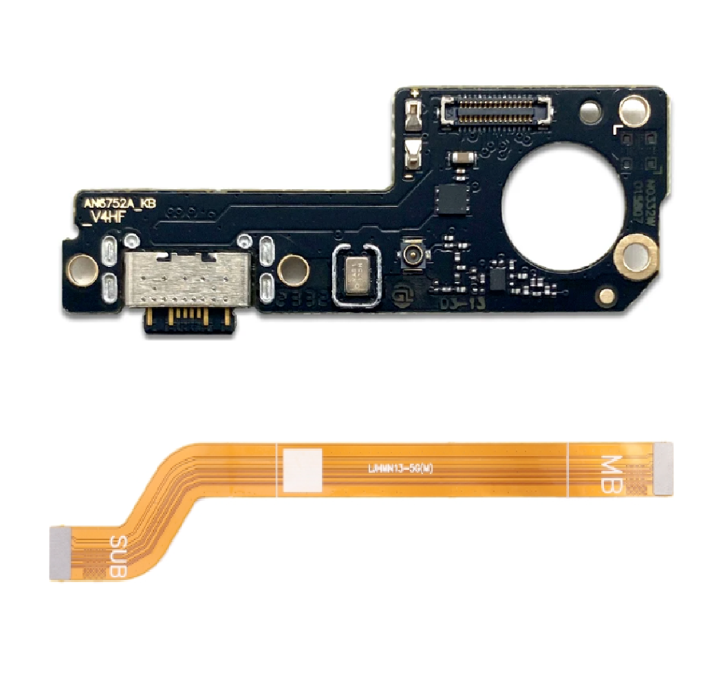 For Xiaomi Note 13 5G Kit 1 Flex Button Cable +1 Card Charger Connector ...