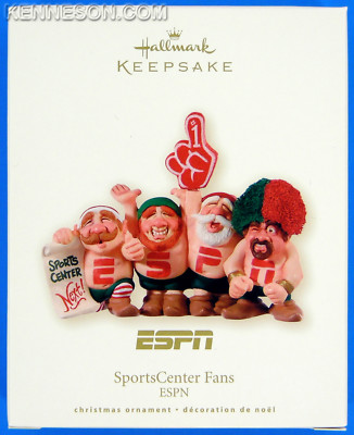 SportsCenter Fans ESPN Hallmark Keepsake Christmas Ornament 2008 | eBay