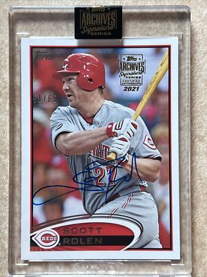 2021 Topps Archives Signature Series Scott Rolen Autograph 51/65 Reds ...