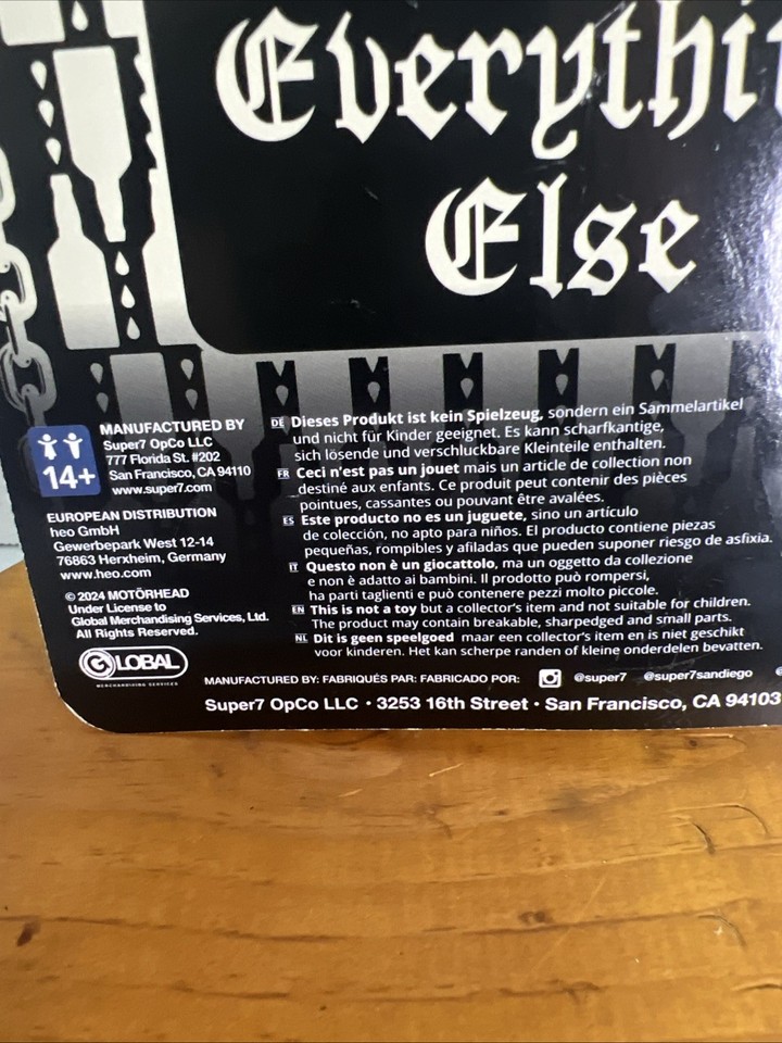 Super7 Motorhead Ace of Spades Lemmy Kilmister 3.75" ReAction Figure MOC | eBay