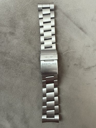 Authentic Breitling Professional III 162A 22mm 20mm Brushed Steel ...