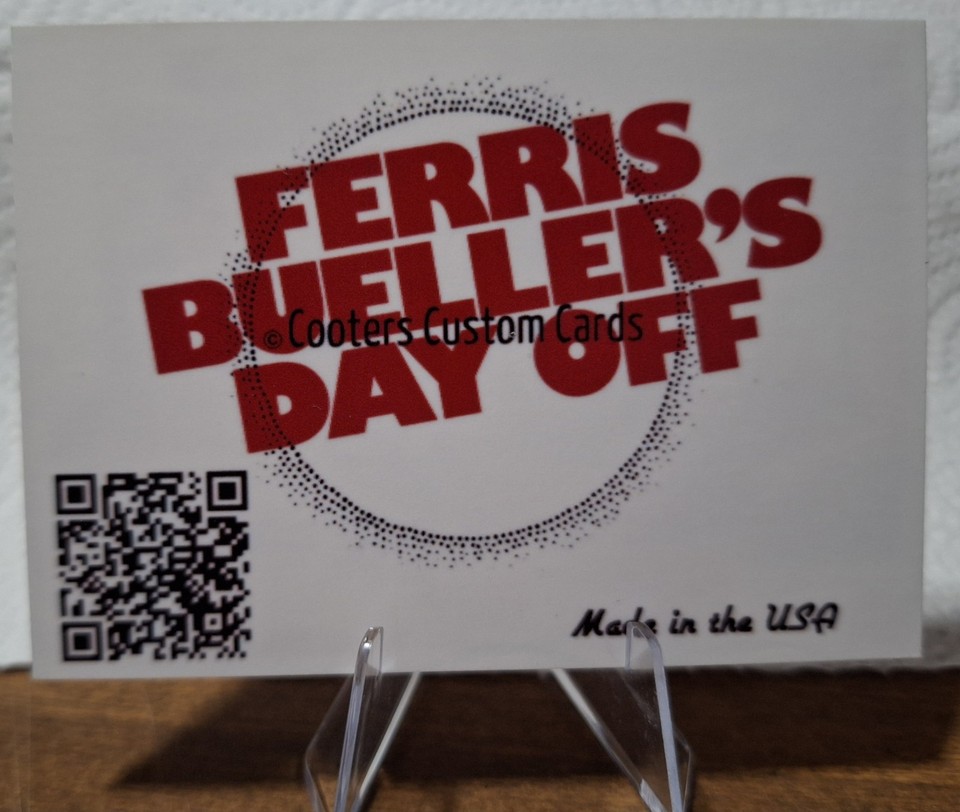 Custom Garth Volbeck Ferris Buellers Day Off Trading Card Charlie Sheen ...