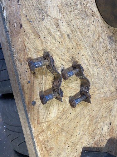 1967-1972 Ford F100 2wd drive front stock coil spring Bracket Hold Down ...