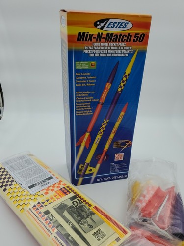 ESTES Vintage Rockets Estes Mix N Match 50 Rockets Flying Model Rockets ...