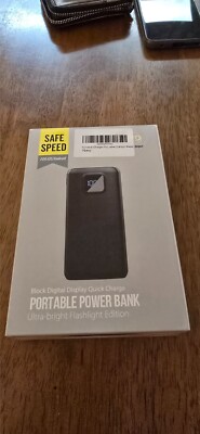 Portable Quick Charger Power Bank 40000mAh 30W QC 4.0 Flashlight LED ...