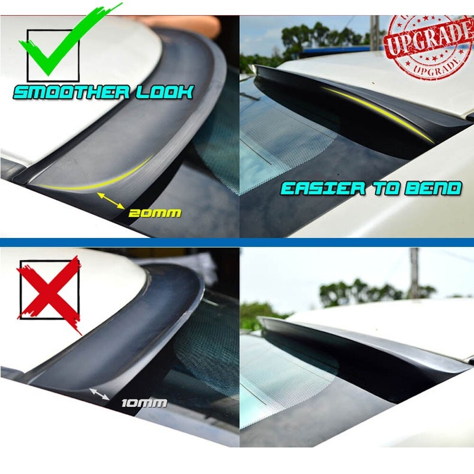 Glossy Black Fit for BMW 2004-2008 E63 6-series Coupe Rear K Roof Lip ...