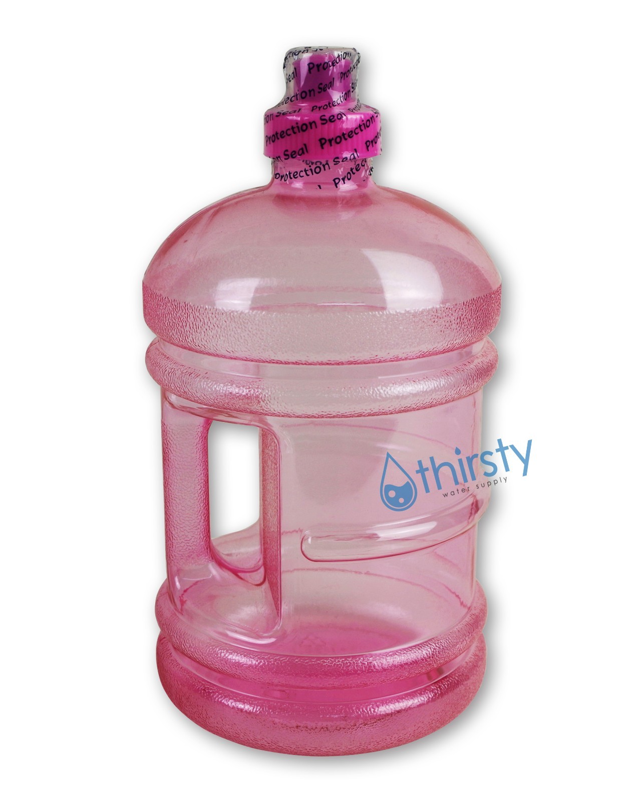 Half Gallon Pink Reusable Plastic Water Bottle Drinking Container ...
