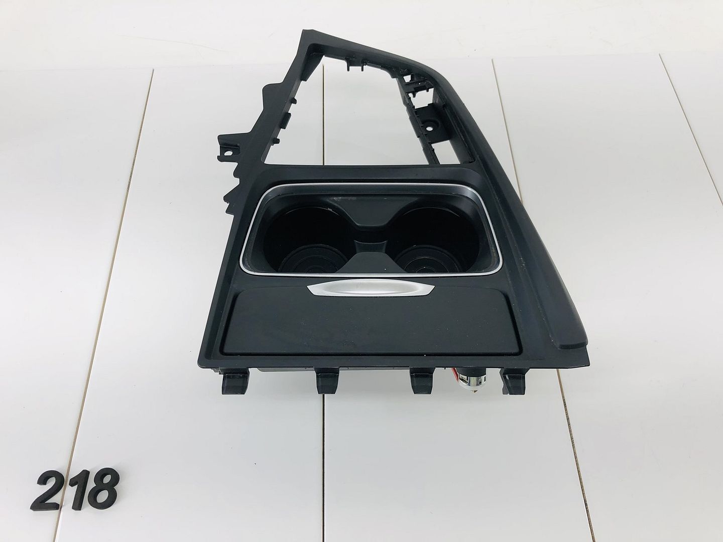 13-15 BMW 320I F30 FRONT CENTER CONSOLE DUAL CUP HOLDER TRIM COVER OEM ...