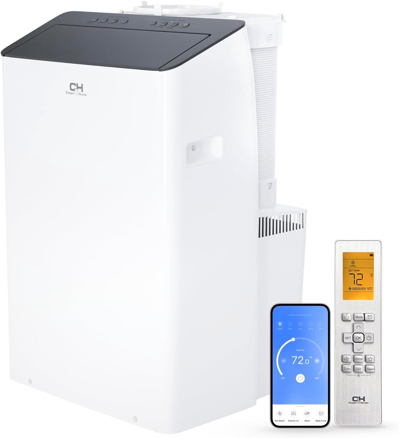 Cooper&Hunter CH-STLS-14AC 14000 BTU Portable Air Conditioner and ...