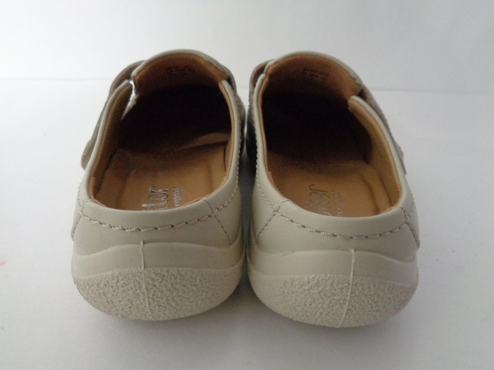 HOTTER MUSE US 5M EUR 36 Soft Beige Leather Clog Shoe STD Fit Made in ...