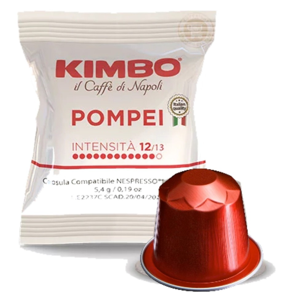Coffee Capsules Kimbo Nespresso Blend Pompeii Formula BAR Italian ...