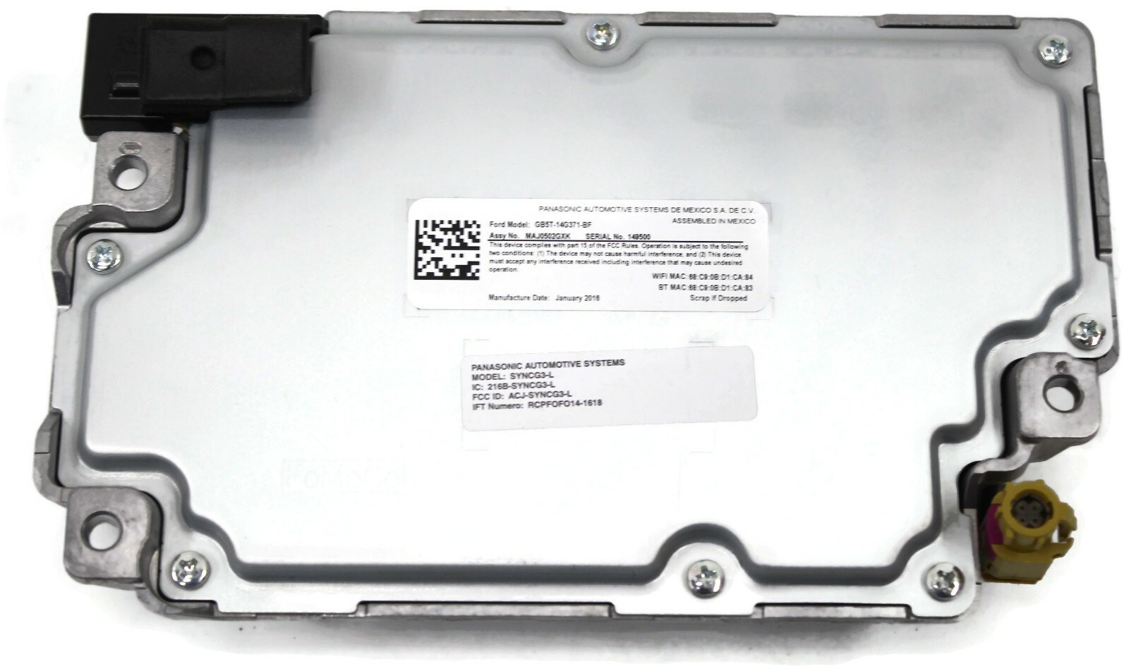 2016-2019 Ford F150 Escape Sync 3 APIM Module GJ5T-14G370-BM CAR PLAY V ...