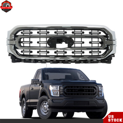 ML3Z-8200-CA For Ford F150 XLT 2021-2022 Front Bumper Grille Chrome ...