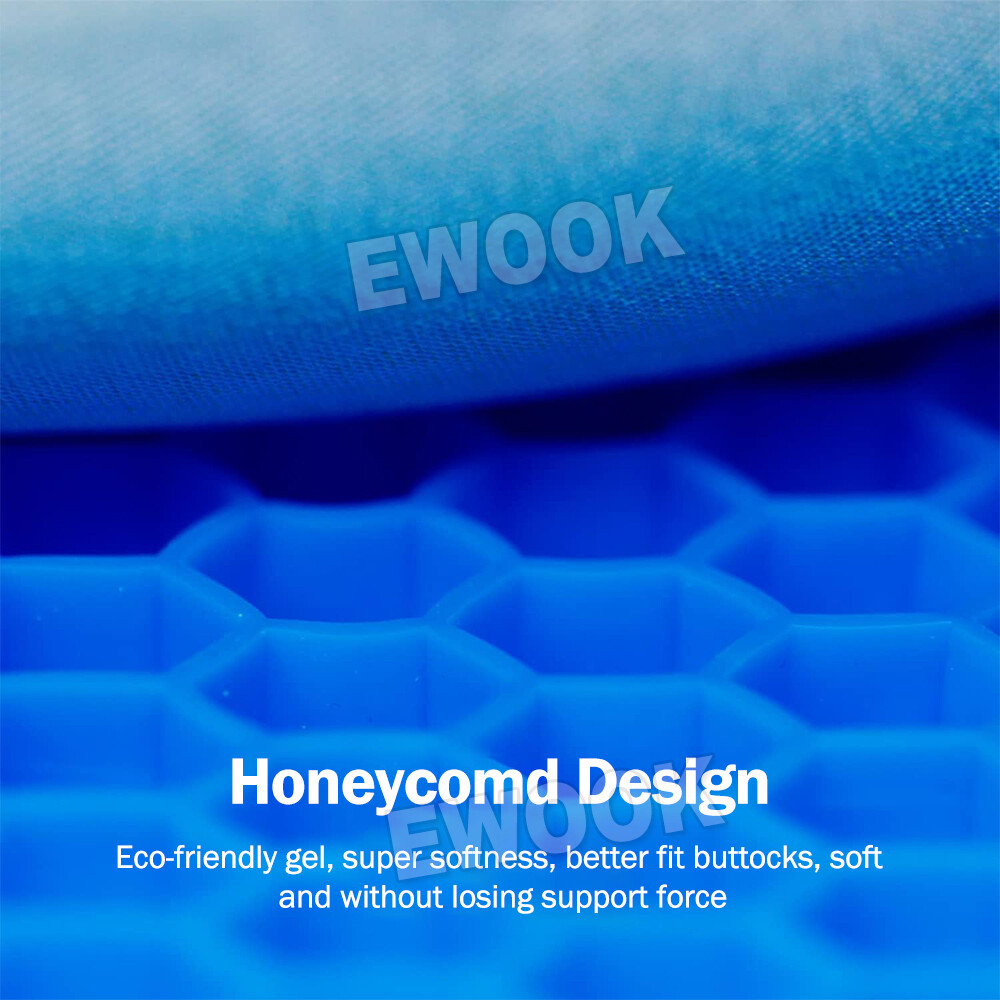Double Layer Gel Honeycomb Seat Comfort Support Cushion Cooling Flex ...