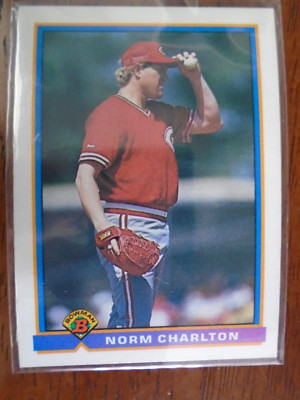 NORM CHARLTON CINCINNATI REDS 1991 BOWMAN BASEBALL CARD #690 | eBay
