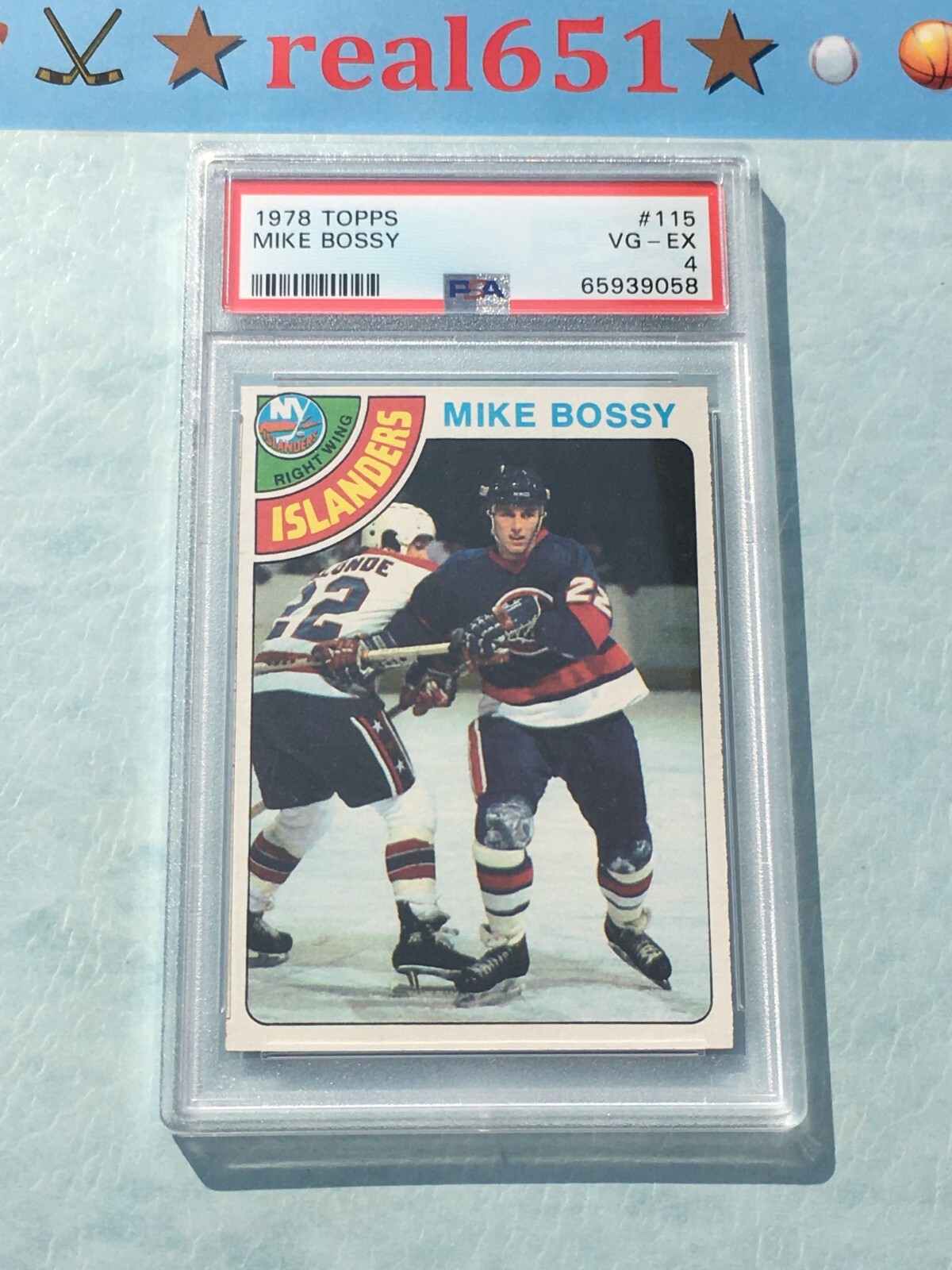 1978 Topps #115 MIKE BOSSY Rookie | PSA 4 VG-EX Super Sharp | HOF ...