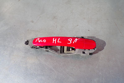 VW Polo 9N Außentürgriff Türgriff außen HL Rot 3B0837885 | eBay.de