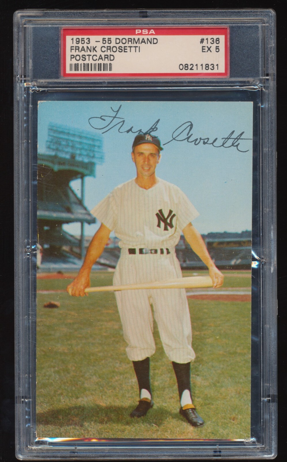 PSA 5 1953 Dormand Postcard Frank Crosetti # 136 New York Yankees | eBay