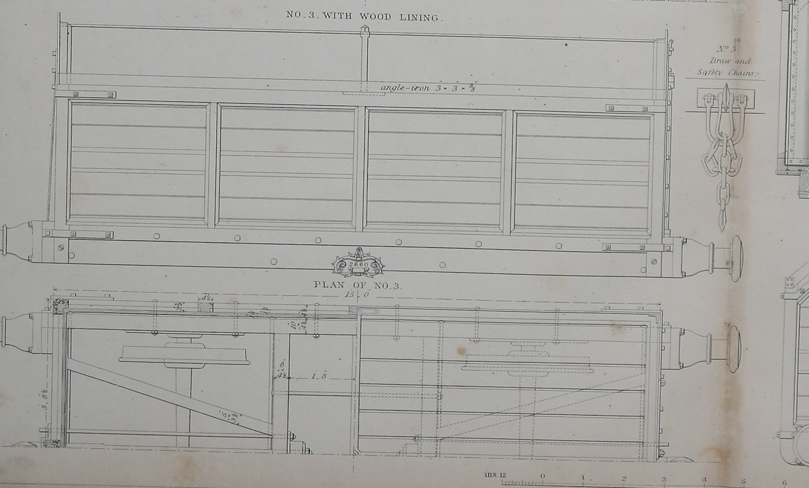 1855 LARGE LOCOMOTIVE PRINT ~ COKE WAGGONS HENRY HENSON CROSS SECTION ...