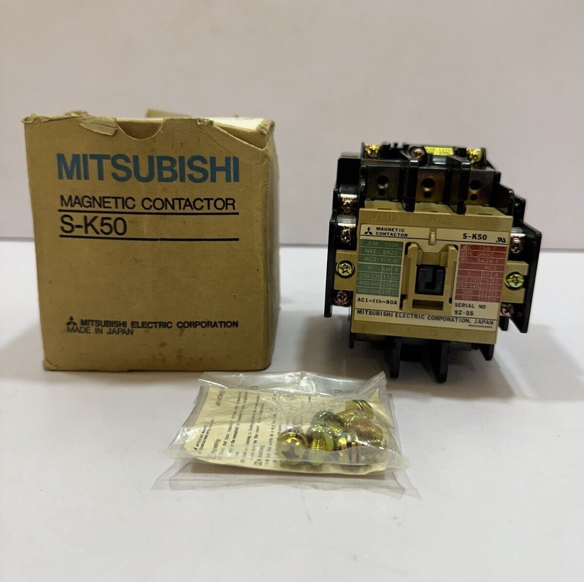 MITSUBISHI S-K50 MAGNETIC CONTACTOR | eBay