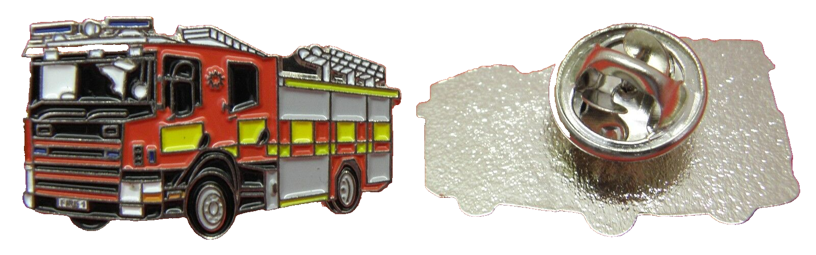 Fire Engine Pin Badge Firefighter Services appliance Fireman Brooch ...