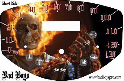 Yamaha v star 1300 Custom speedometer Face plate MPH or KM/H Ghost ...