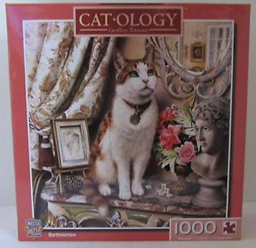 Masterpieces 1000 Pc Jigsaw Puzzle Cat-ology Bartholomew by Geoffrey ...