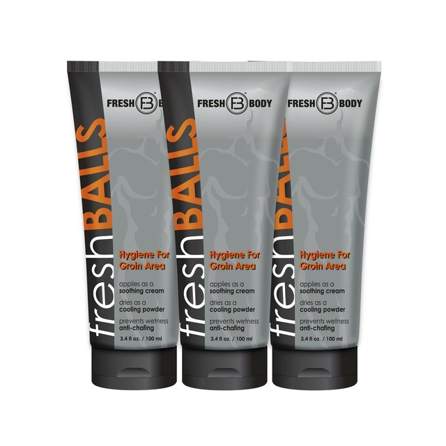 Fresh Balls 3.4oz Groin Area Wetness & Chafing Prevention Men's Lotion ...