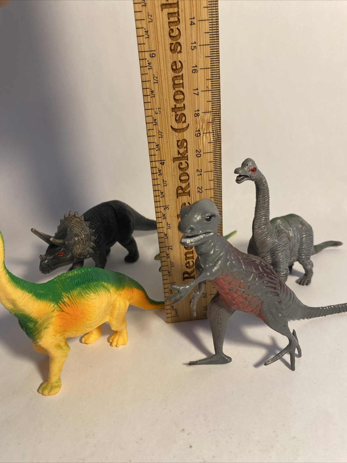 vintage Dinosaur Toys Assorted Sizes Plastic Dinosaur Figures (Lot of 5 ...
