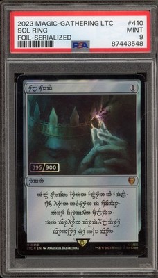 Magic MTG Sol Ring Serialized 395/900 Lord of the Rings Foil #0410 PSA ...