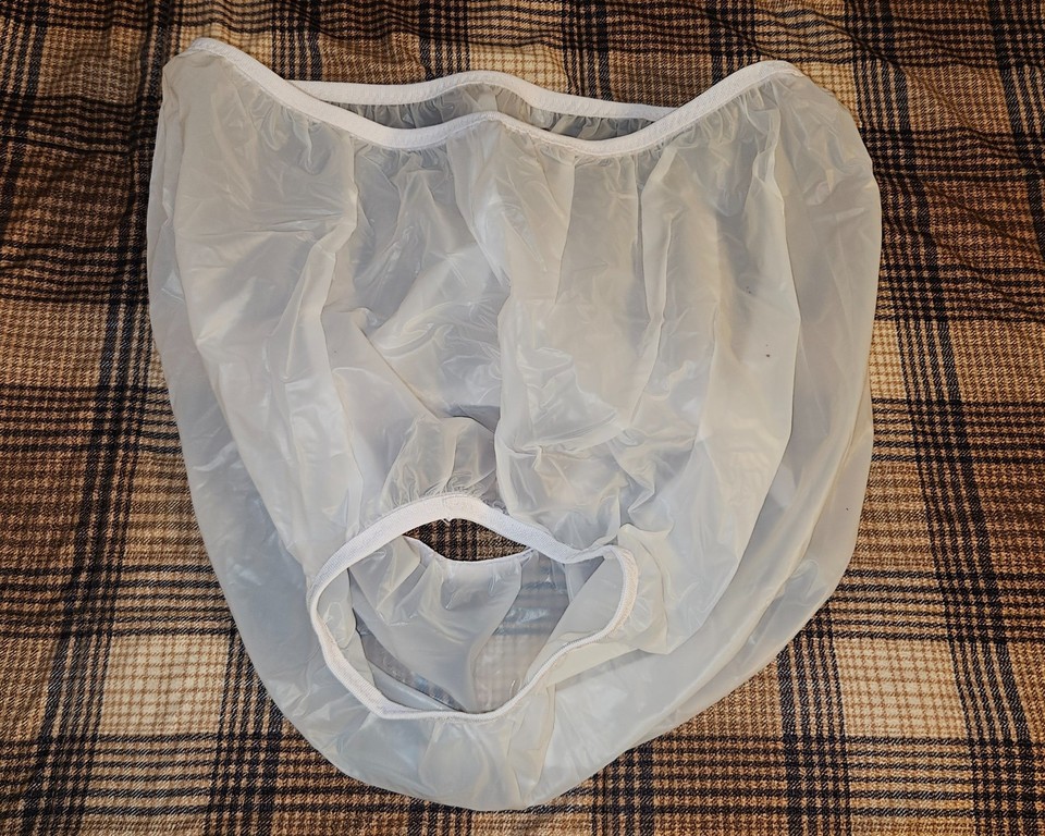 Adult Vinyl Plastic Pants XL Diaper Cover Waterproof Incontinence 6-mil ...