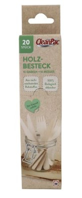 Couverts Écologiques CleanPac, 20 Pièces en Bois, Élagant et Durable | eBay
