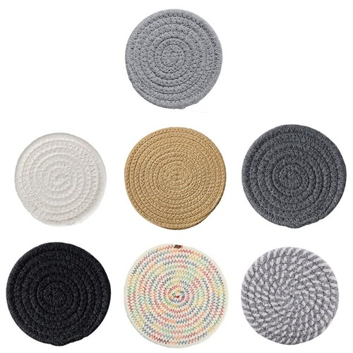 Cup Cushion Style Round Non-slip Cup Pads Bedroom Kitchen Decorations ...