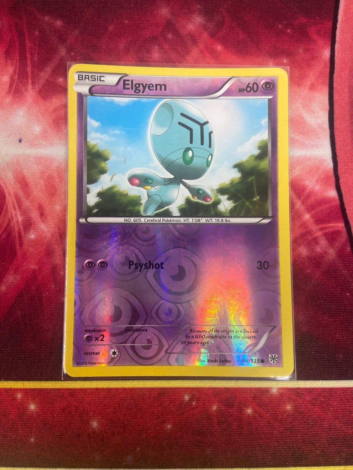 Pokemon Card Elgyem Reverse Holo Bw Plasma Storm 68/135 | eBay