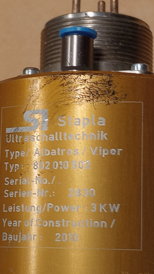 PARTIAL STAPLA CONDOR ST 30 ULTRASONIC WELDING UNIT ( 2 HEADS) | eBay