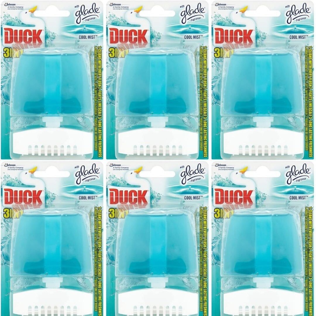 Duck Cool Mist Toilet 3in1 Liquid Rim Block Holder 55ml / Pack Of 6 ...