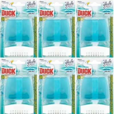 Duck Cool Mist Toilet 3in1 Liquid Rim Block Holder 55ml / Pack Of 6 ...