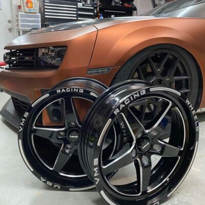 Star 5 Spoke Drag Racing Rim Wheel Front 2x 18x5 -25ET 2x Rear 17x10 ...
