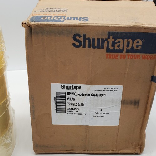 Shurtape HP200 Carton Tape Clear 72Mm X 914M 4 Pack NEW | eBay